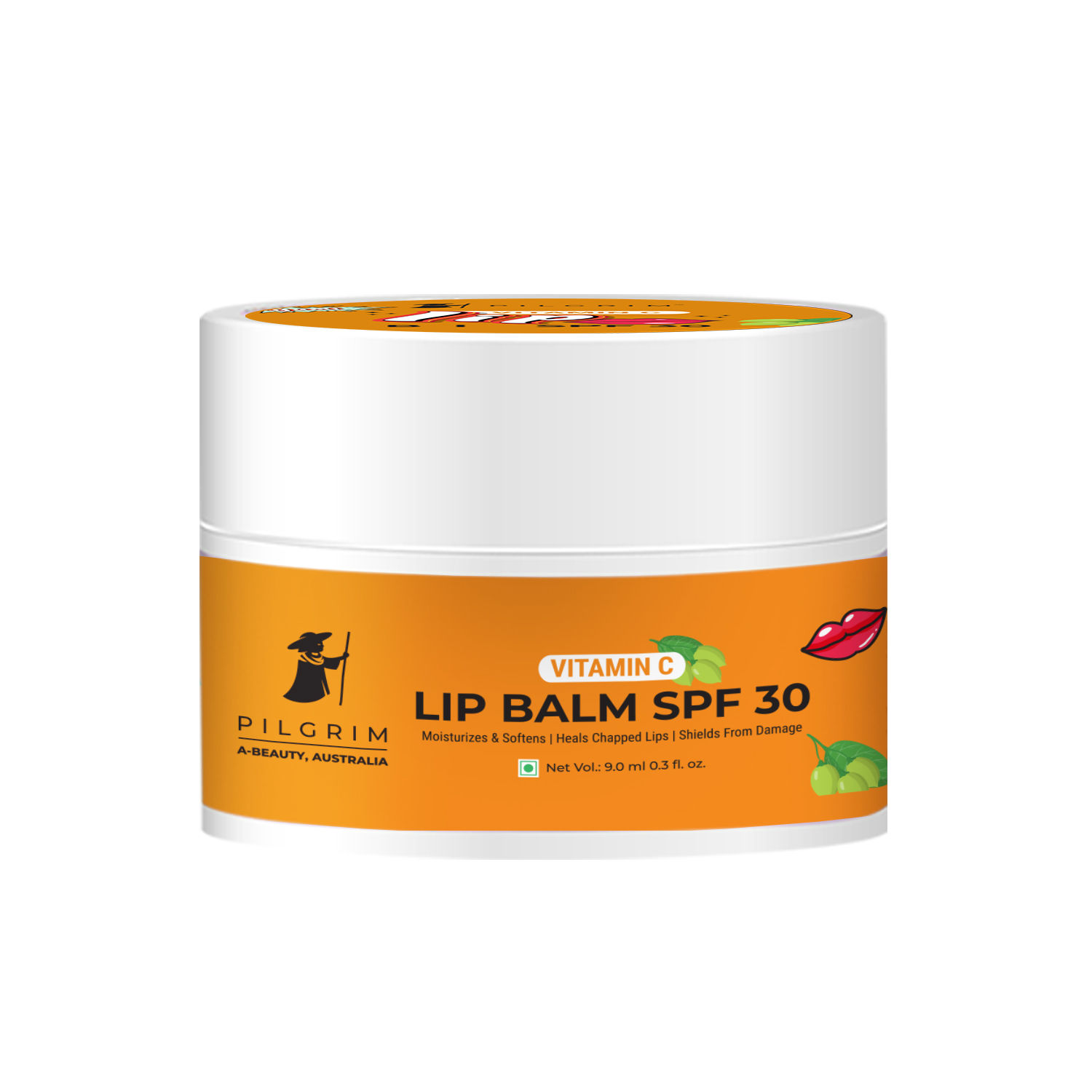 Pilgrim Vitamin C Lip Balm SPF 30 with Australian Kakadu Plum & Shea ...