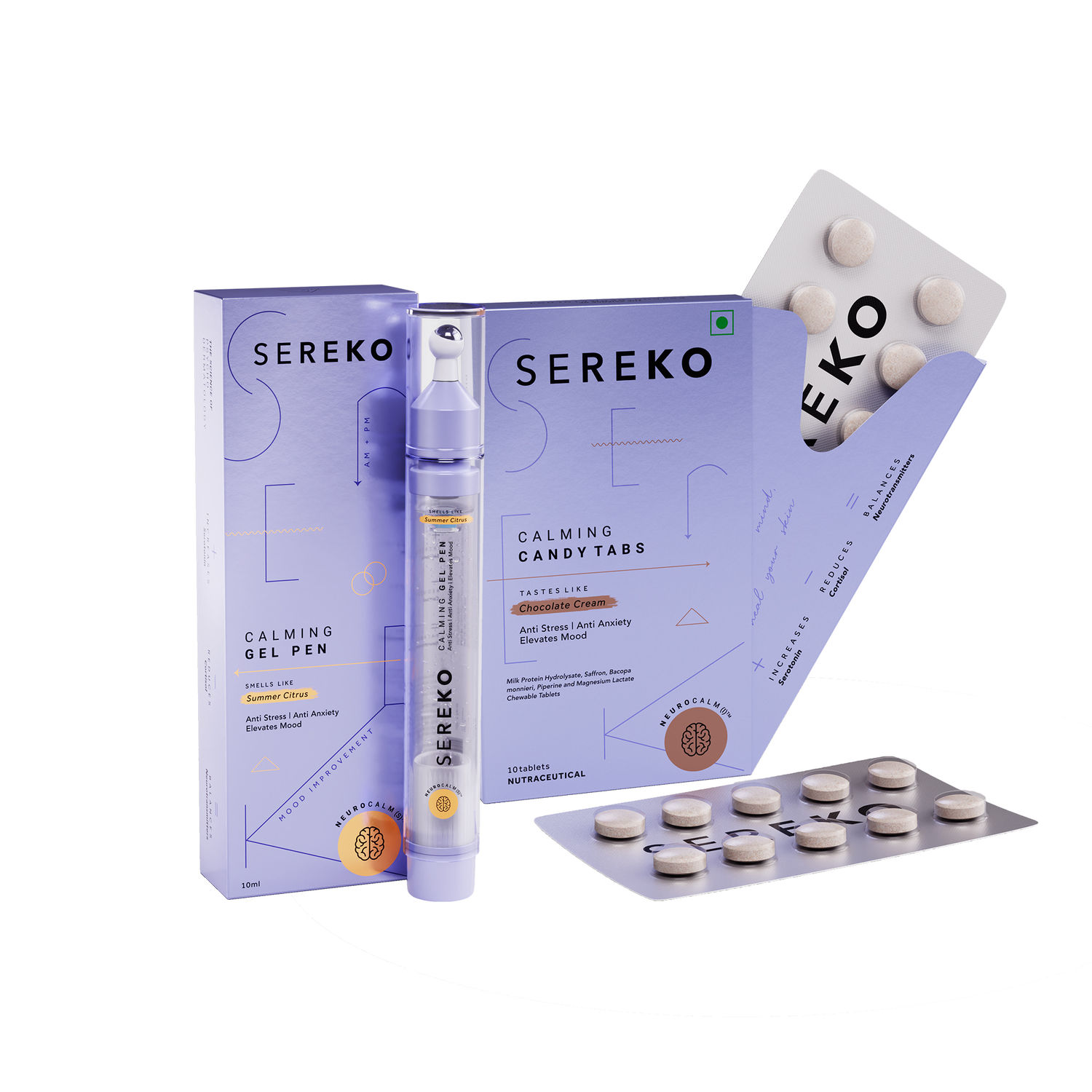 SEREKO Signature Calming Duo Sereko Calming Gel Pen + Sereko Candy Tabs