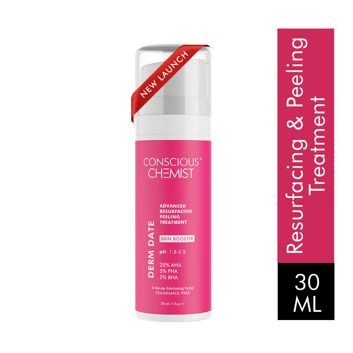 Conscious Chemist® Advanced Resurfacing Peeling Solution 25% AHA + 2% ...