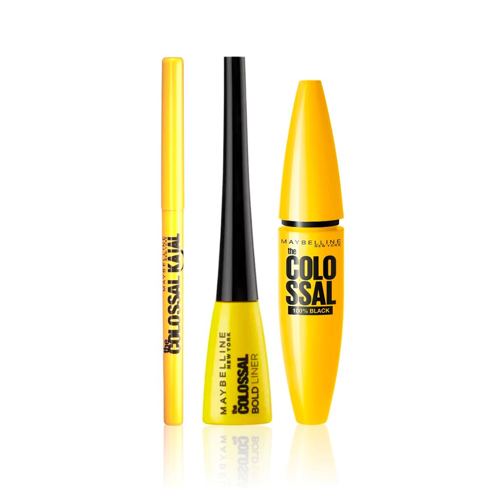 MAYBELLINE NEW YORK Call me colossal Kit-Mascara+ Kajal+ Bold Liner