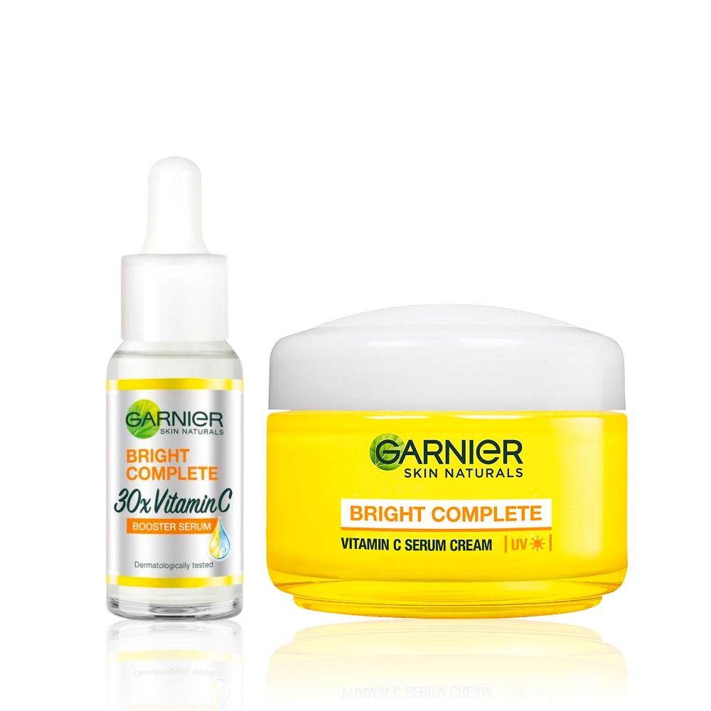 Garnier Bright Complete (Vitamin C Serum, 15ml + Bright Complete Face ... Garnier Bright Complete (Vitamin C Serum, 15ml + Bright Complete Face ...