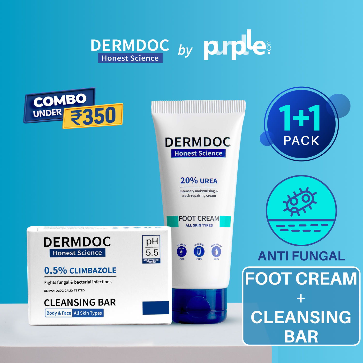 DERMDOC Antifungal Combo for Dry Skin