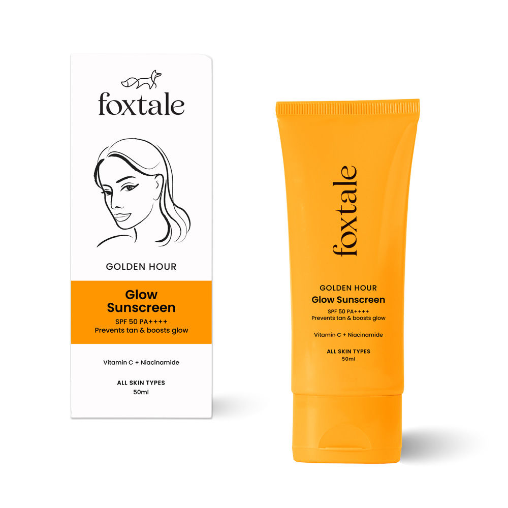 Foxtale Essentials Brightening SPF 50 Sunscreen with Vitamin C and ...