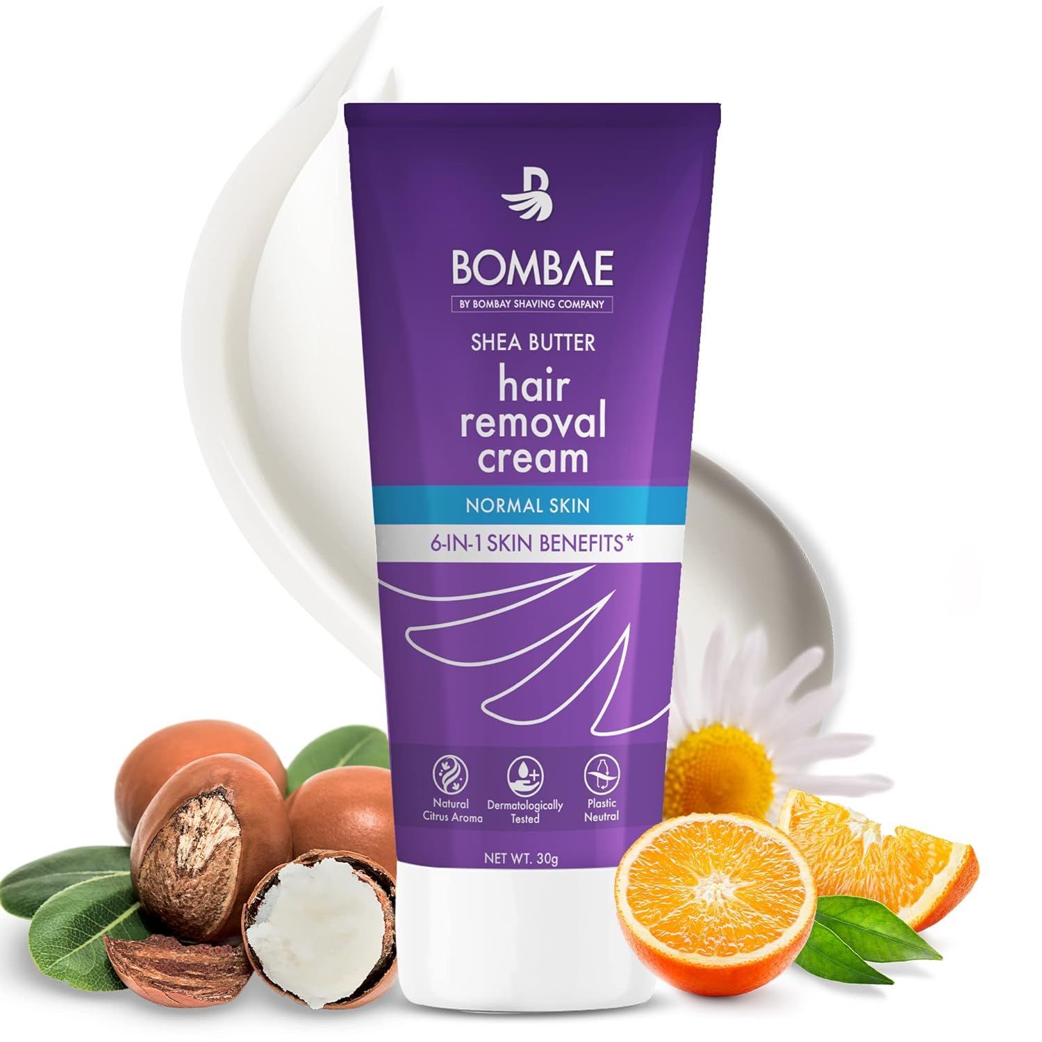 Bombae Shea Butter Hair Removal Cream For Women - 30g