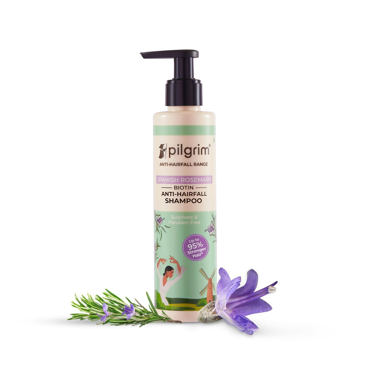 Pilgrim Rosemary & Biotin Anti-Hairfall Shampoo helps in Reducing Hair ...