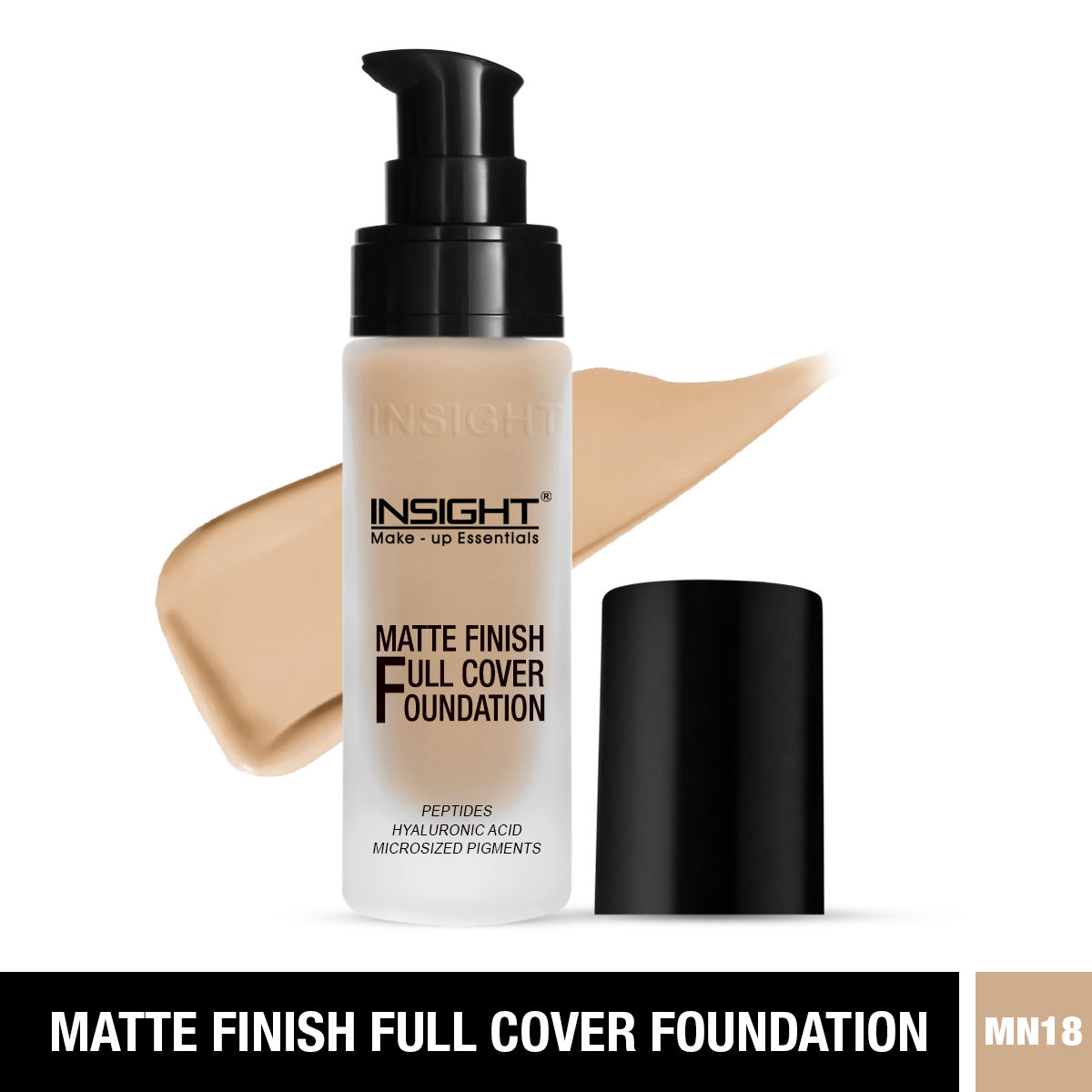 Insight Cosmetics Matte Finish Full Cover Foundation Mn18 30 ml