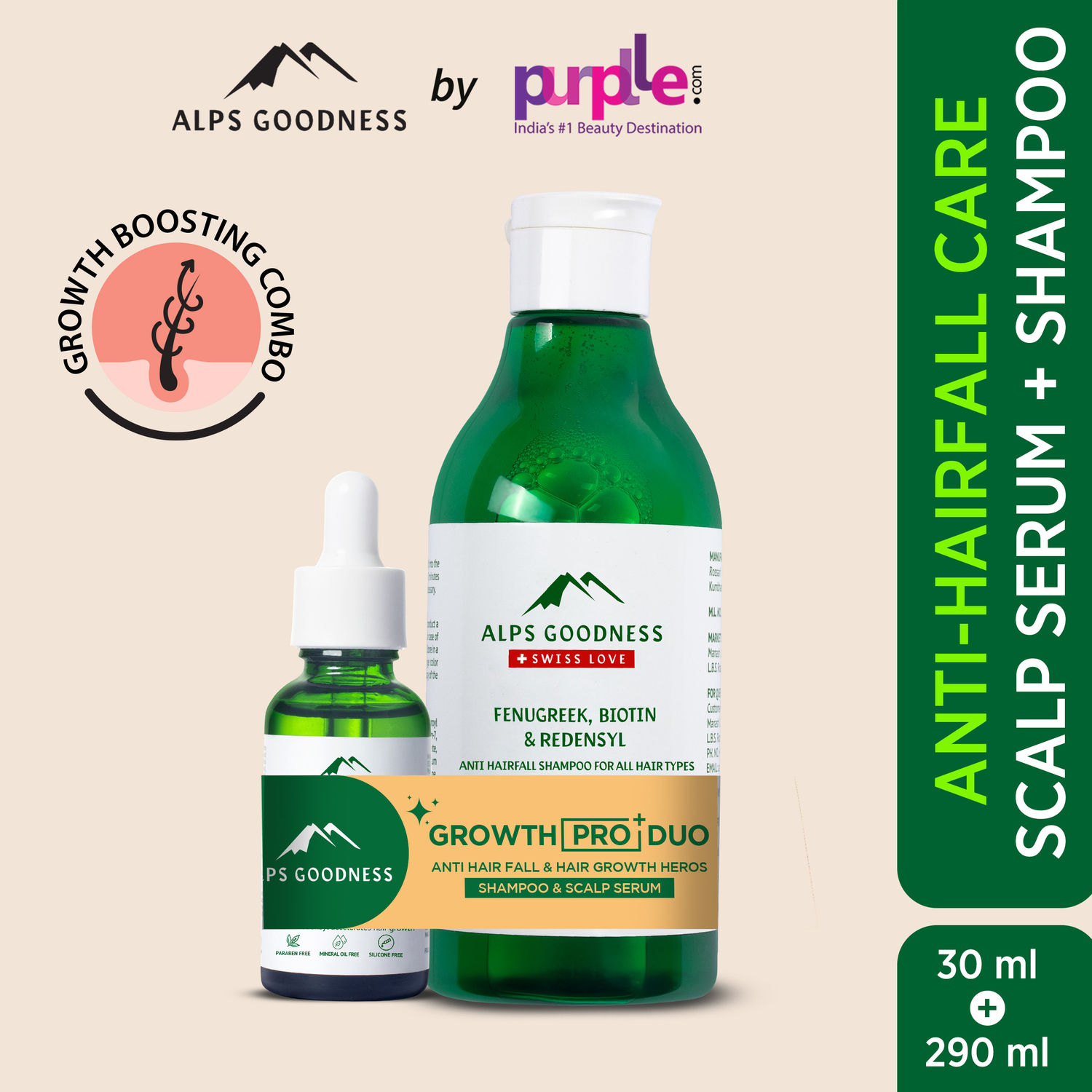Alps Goodness Growth Pro+ Duo Anti Hair fall & Hair Growth Heros