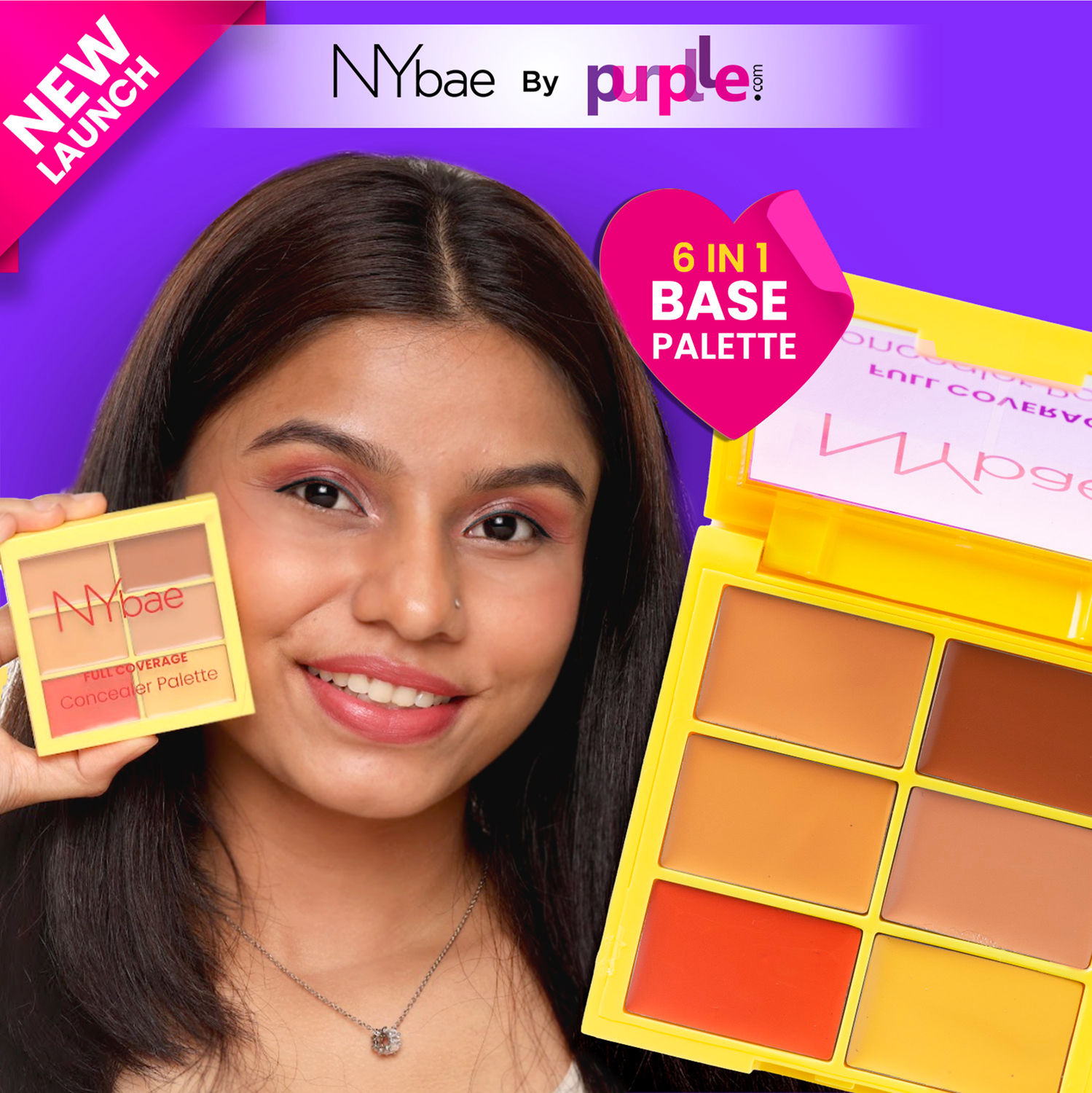 NY Bae Full Coverage Concealer Palette - Medium Maiden 02