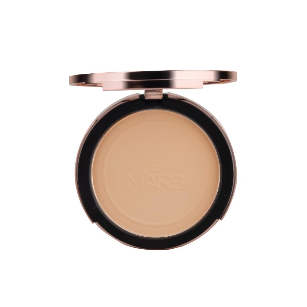 MARS Matte On Compact Powder with Puff Applicator - Absorbs Oil ...