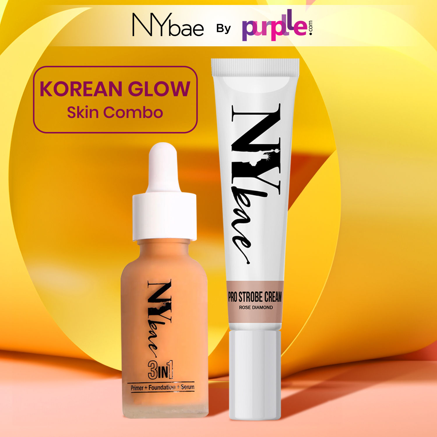 NY Bae Korean Glow Skin Combo | Highlighter | Foundation | Skin Tint ...