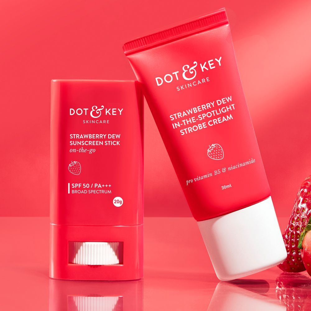 Dot & Key Strawberry Duo - With Sunscreen Stick & Strobe Cream