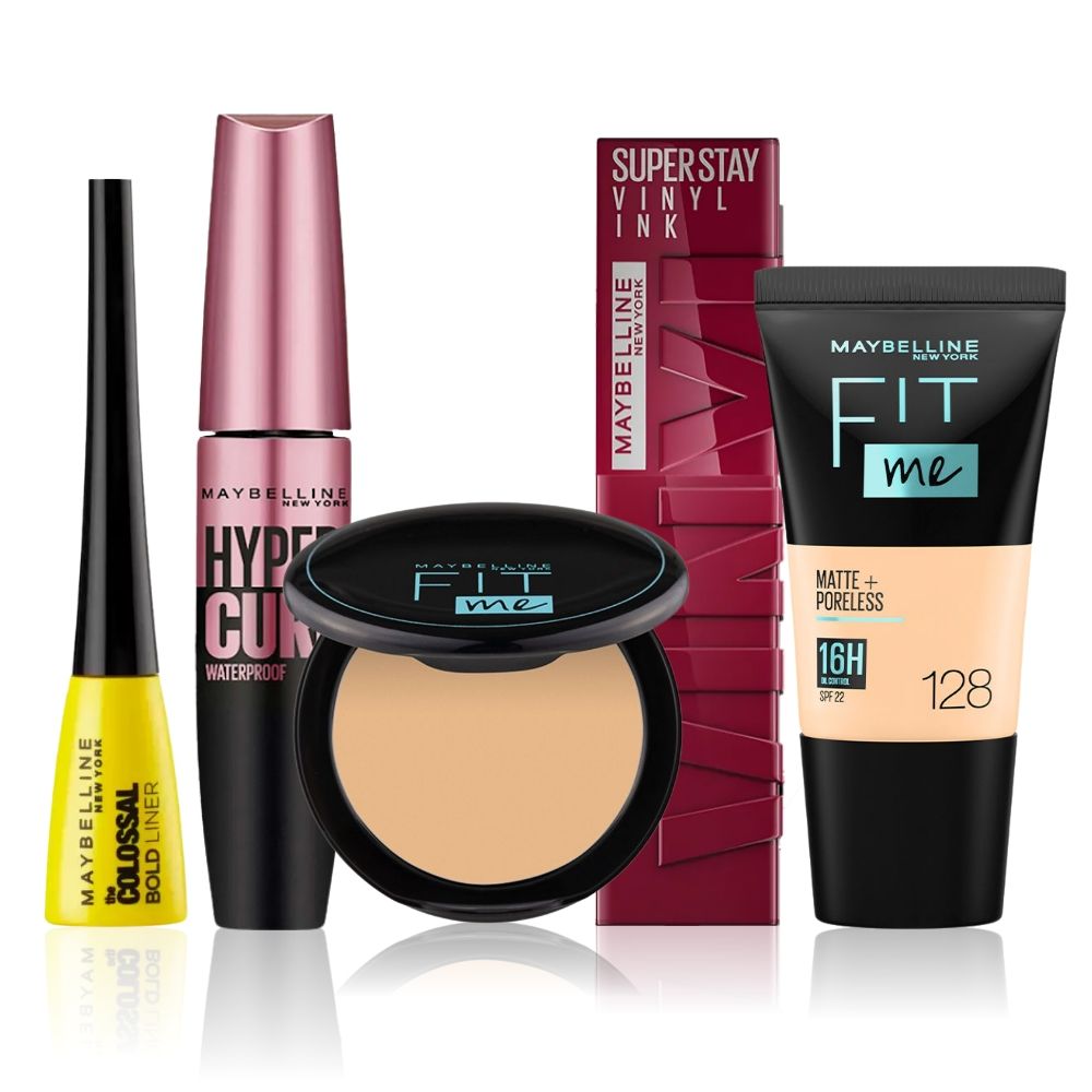 Maybelline NewYork Effortless Elegance Makeup Bundle 5 | Fit Me Compact ...