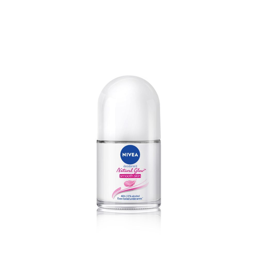 NIVEA Natural Glow Smooth Skin Deodorant Roll On for Women, 12ml ...