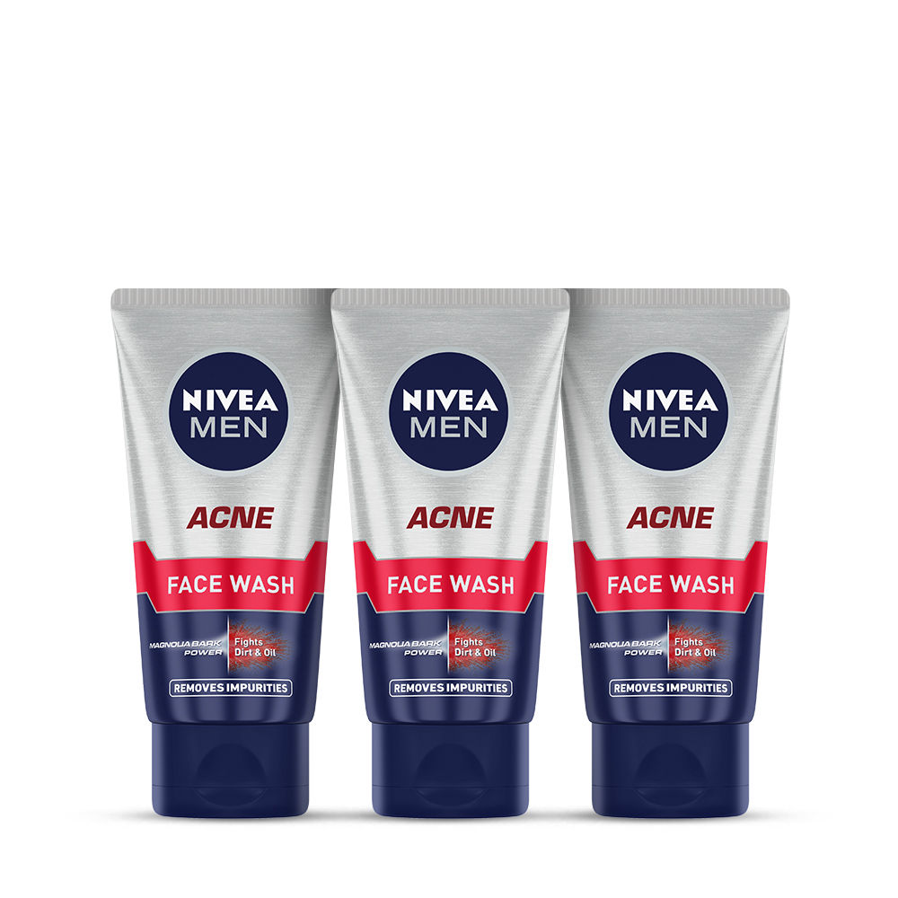 NIVEA MEN Acne Face Wash (50 ml)(pack of 3)