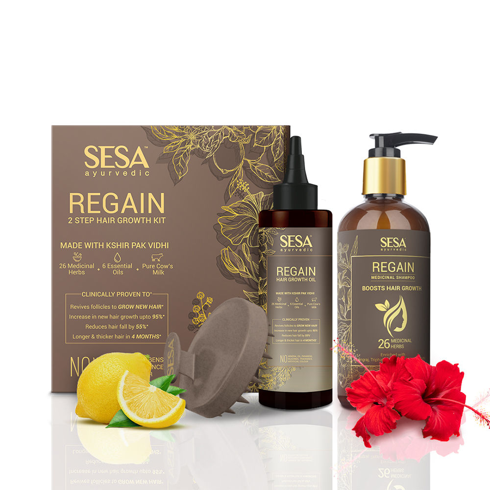 Sesa Regain Hair growth combo | 2 step hair growth kit 100ml + SESA ...