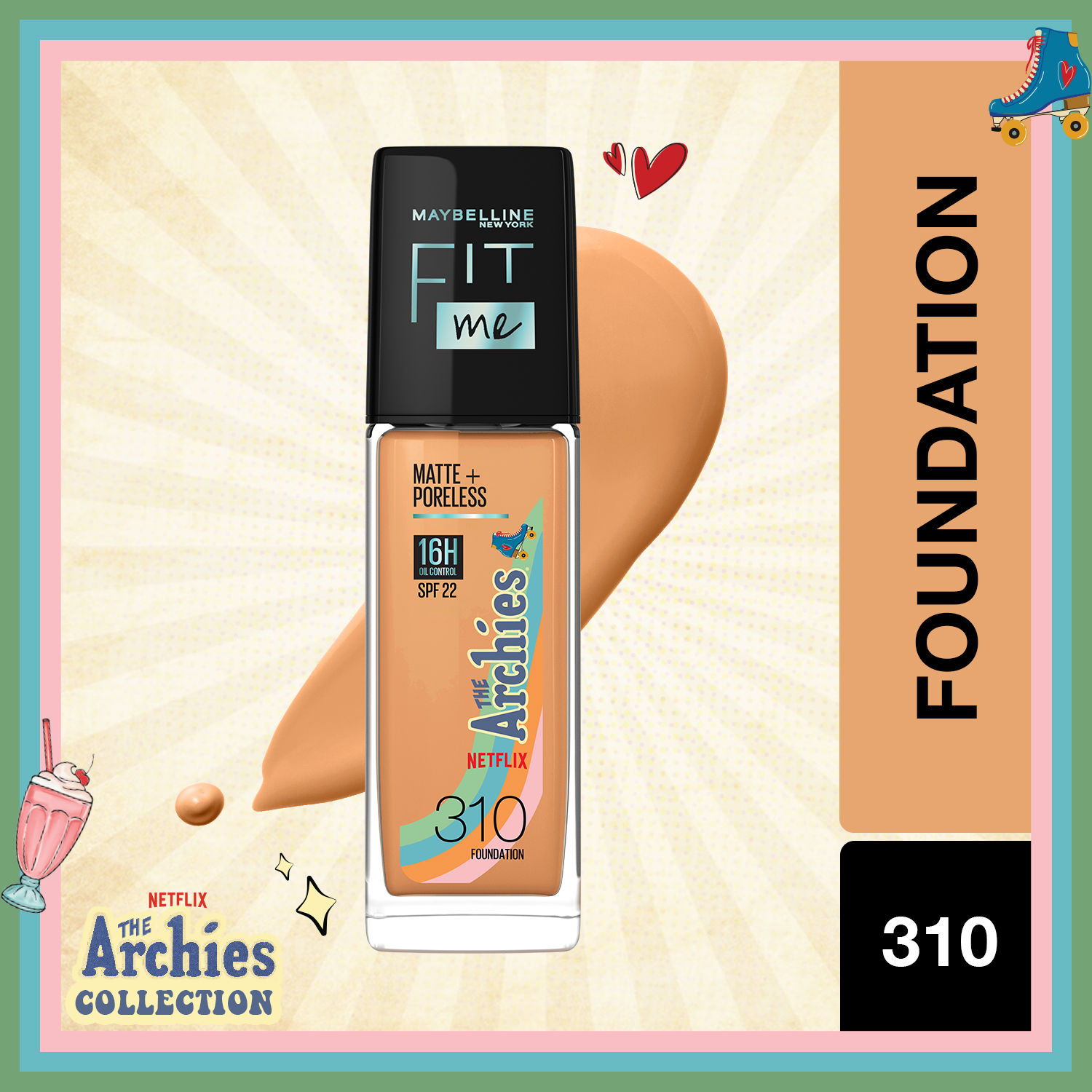 Maybelline New York Liquid Foundation, Fit Me Matte + Poreless, The ...
