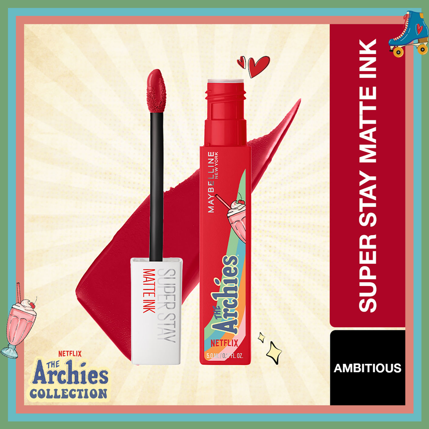Maybelline NY SuperStay Matte Ink Lipstick, The Archies Collection ...