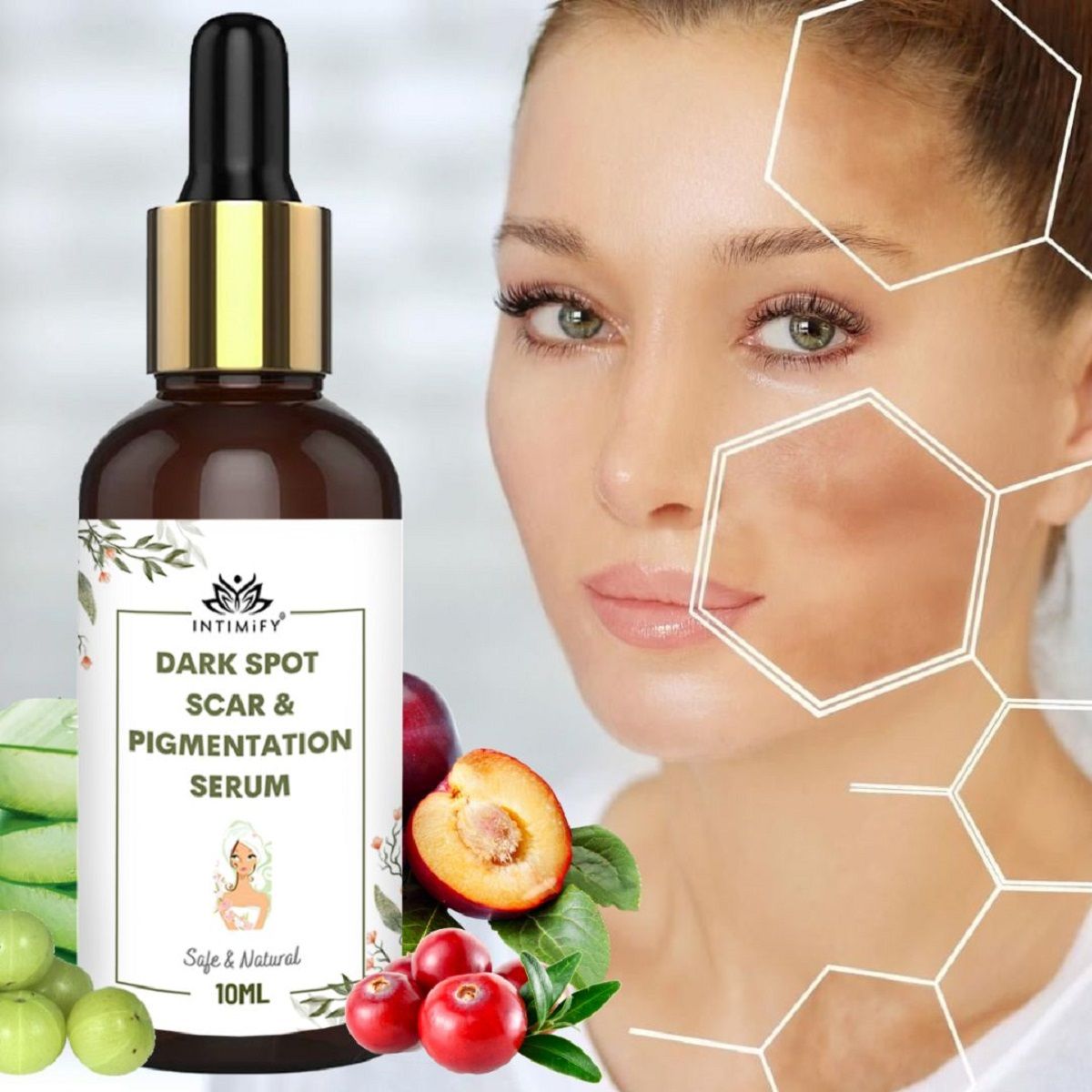 Intimify Dark Spot Scar & Pigmentation Serum Remove Pigmentation Dark Spots Scars & Fine Line 10 ML