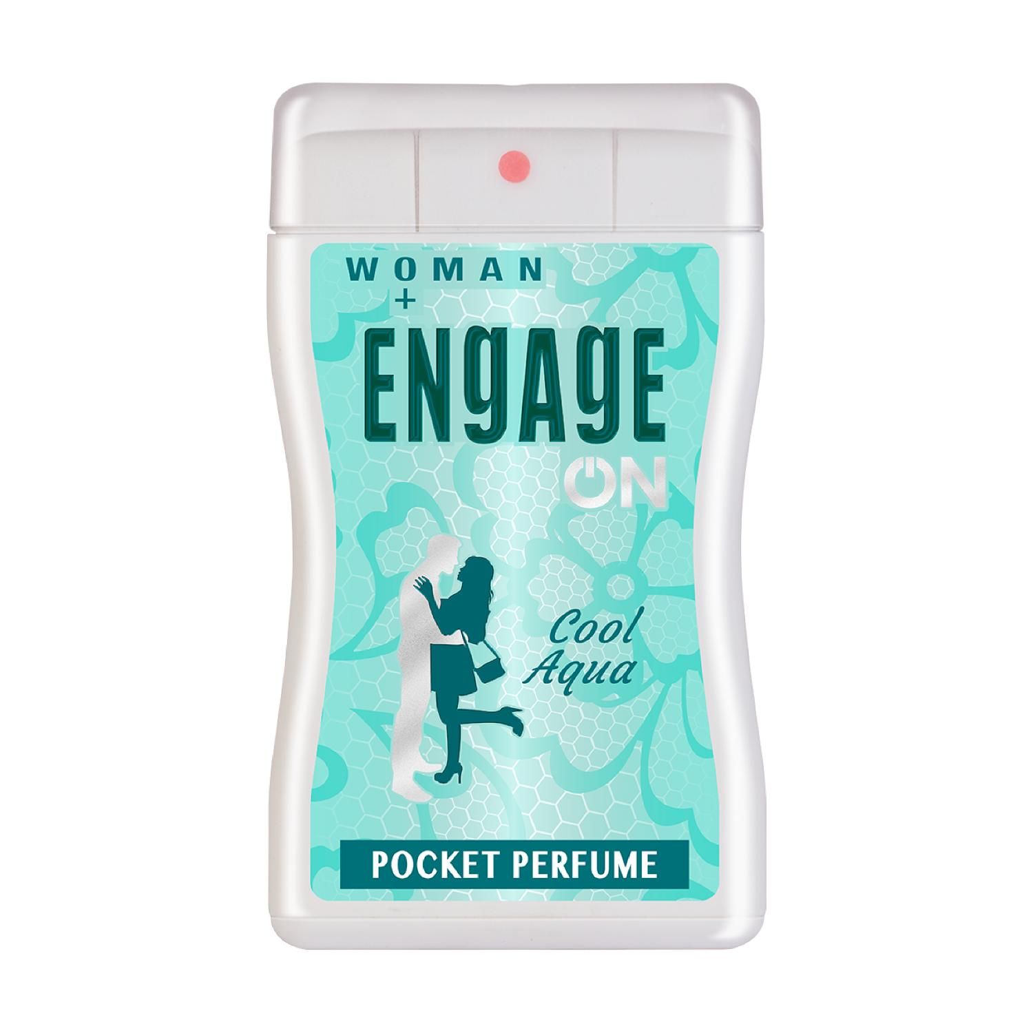 Engage ON Cool Aqua Pocket Perfume for Women, 18.8ml Pack