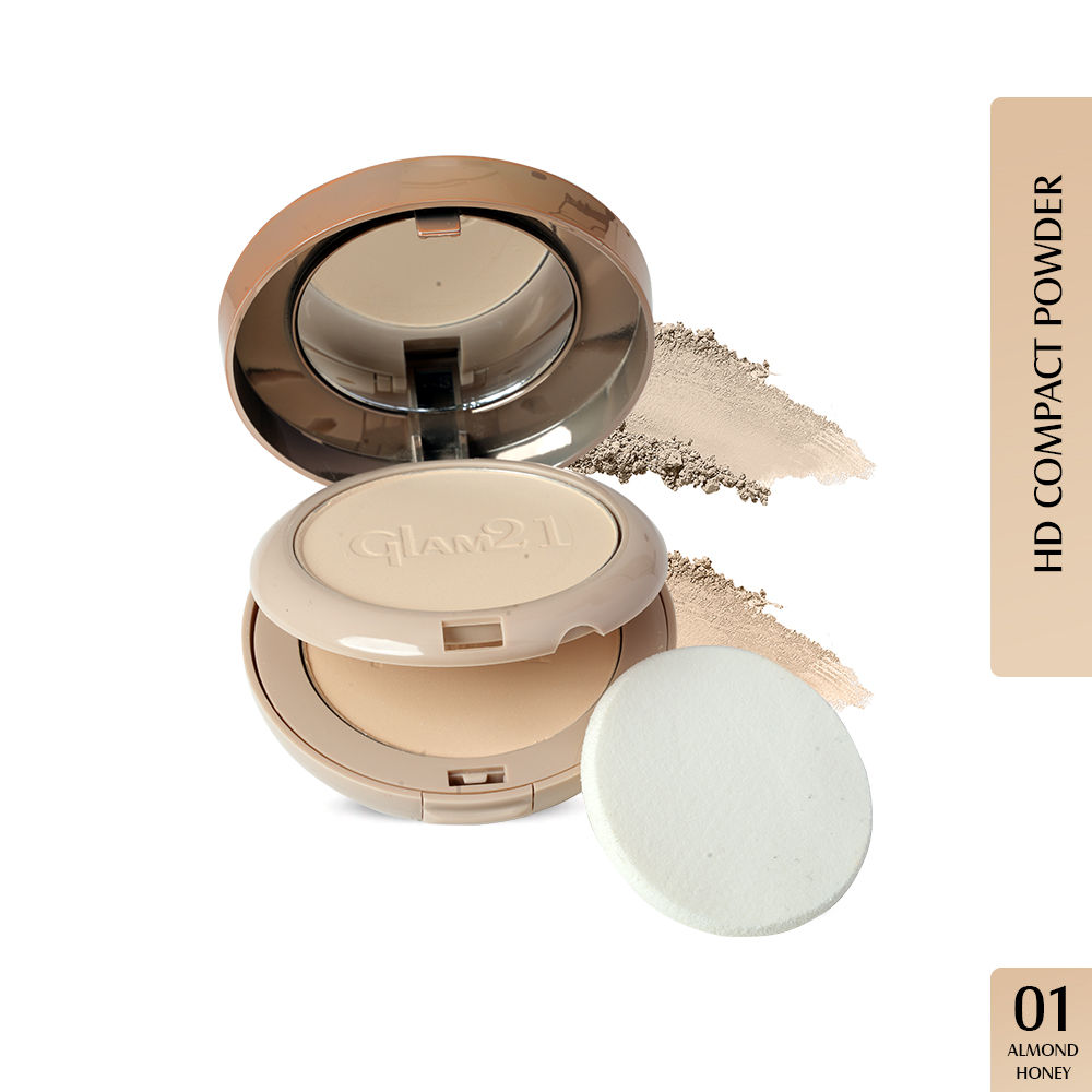 Glam21 High Definition Compact Powder 2-in-1 | Long-lasting Mate Finish ...