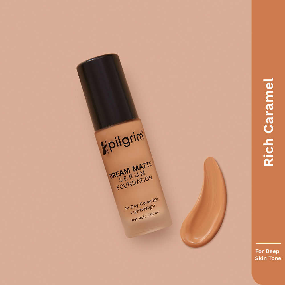 Pilgrim Serum Foundation Rich Caramel,30ml, All Day Coverage ...