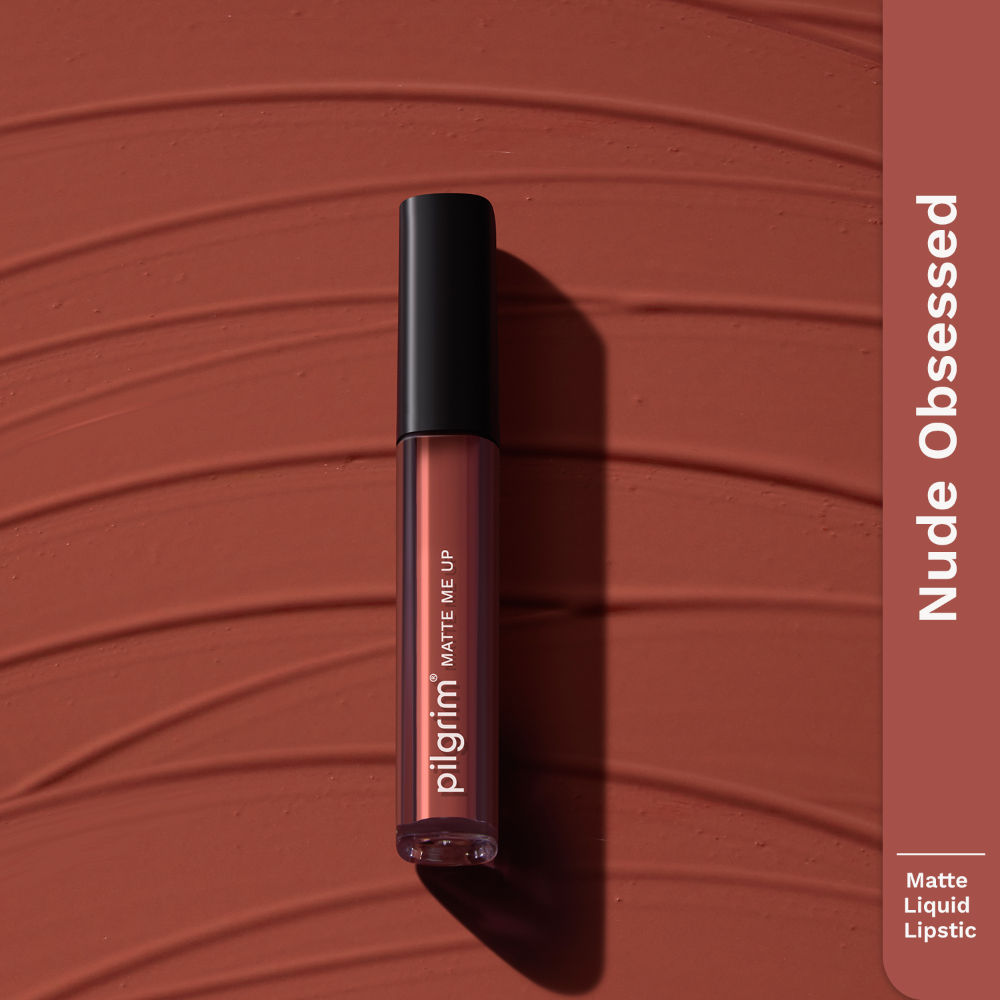 Pilgrim Liquid Lipstick Nude Obsessed,Rich Matte Colour, TransferProof ...