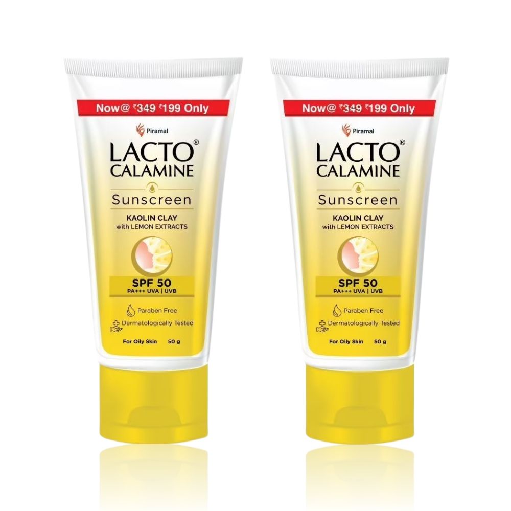 Lacto Calamine Sunscreen Kaolin Clay with Lemon Extracts SPF 50 PA ...