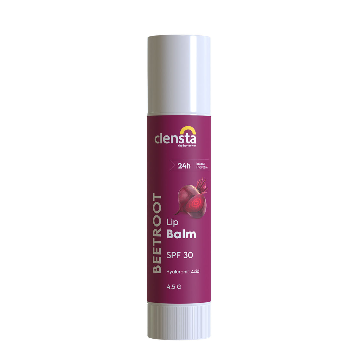 Clensta Beetroot Lip Balm With Hyaluronic Acid Spf 30 With Beetroot ...