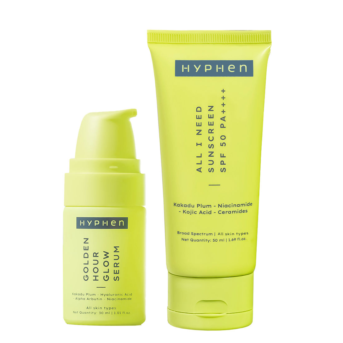 Hyphen Daily Day-Care Routine with Face Serum & Moisturizing Sunscreen ...