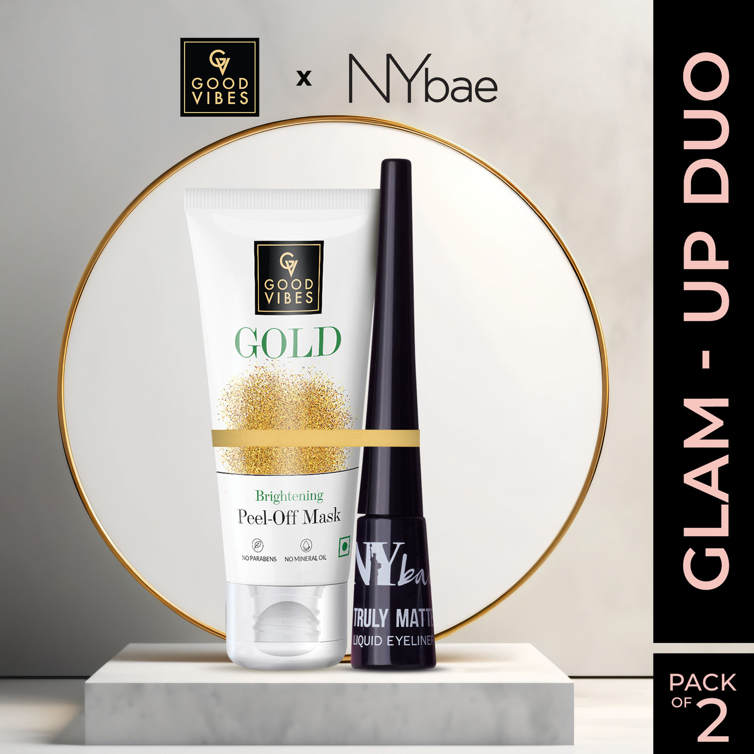 Good Vibes Gold Brightening Peel Off Mask & NY Bae Truly Matte Liquid ...