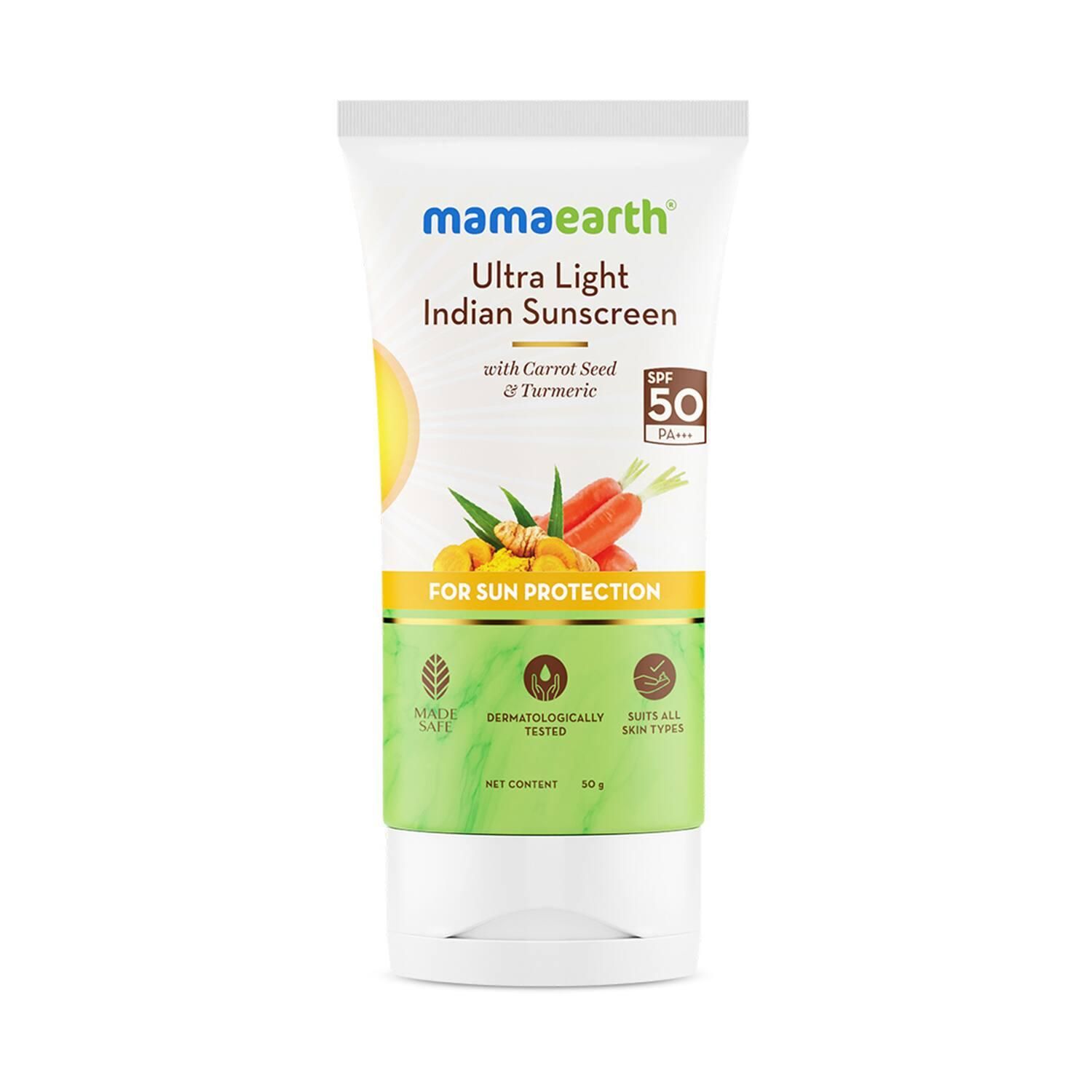 Mamaearth Ultra Light indian Sunscreen 50 g