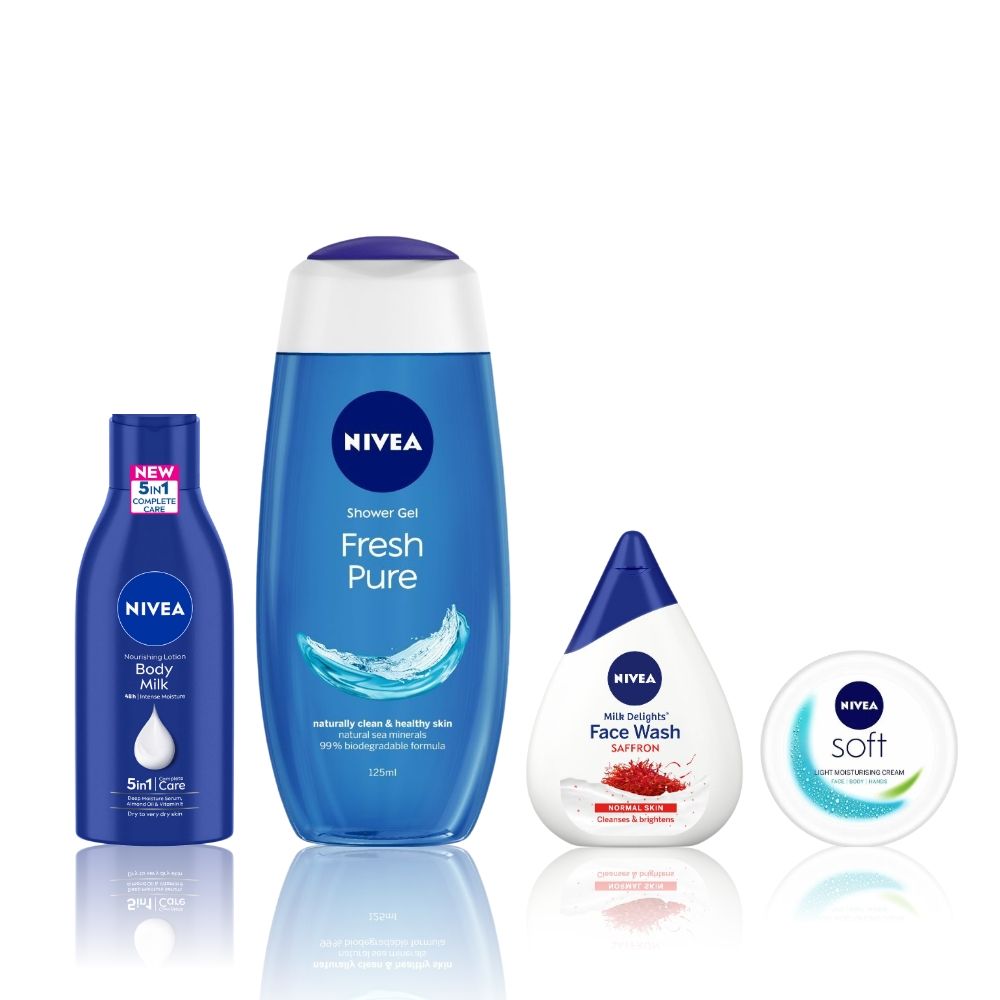 NIVEA Ultimate Skin Nourishment Kit 3 (Fresh Pure Shower Gel(125ml ...