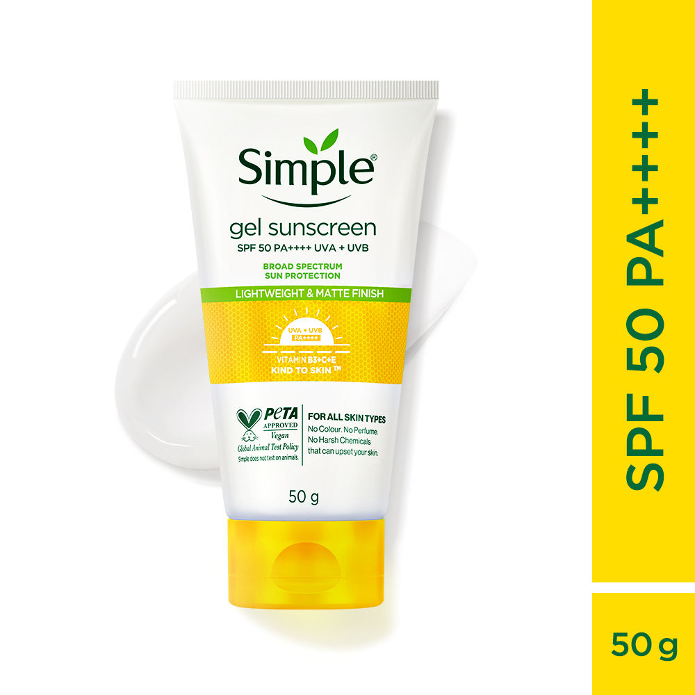 Simple Kind to Skin Gel Sunscreen SPF 50 PA++++ 50 g