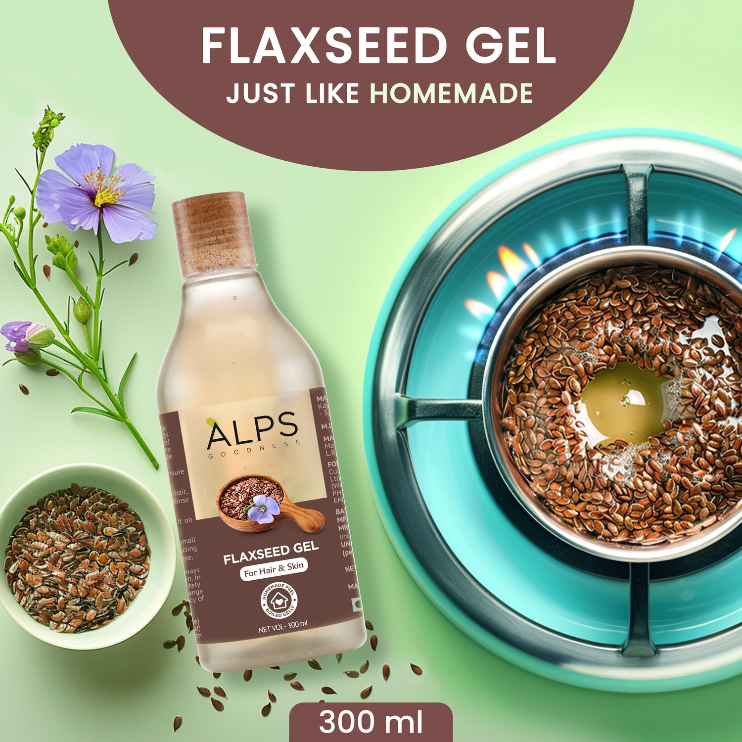 Alps Goodness Flaxseed Gel 300ml | For Hair & Skin