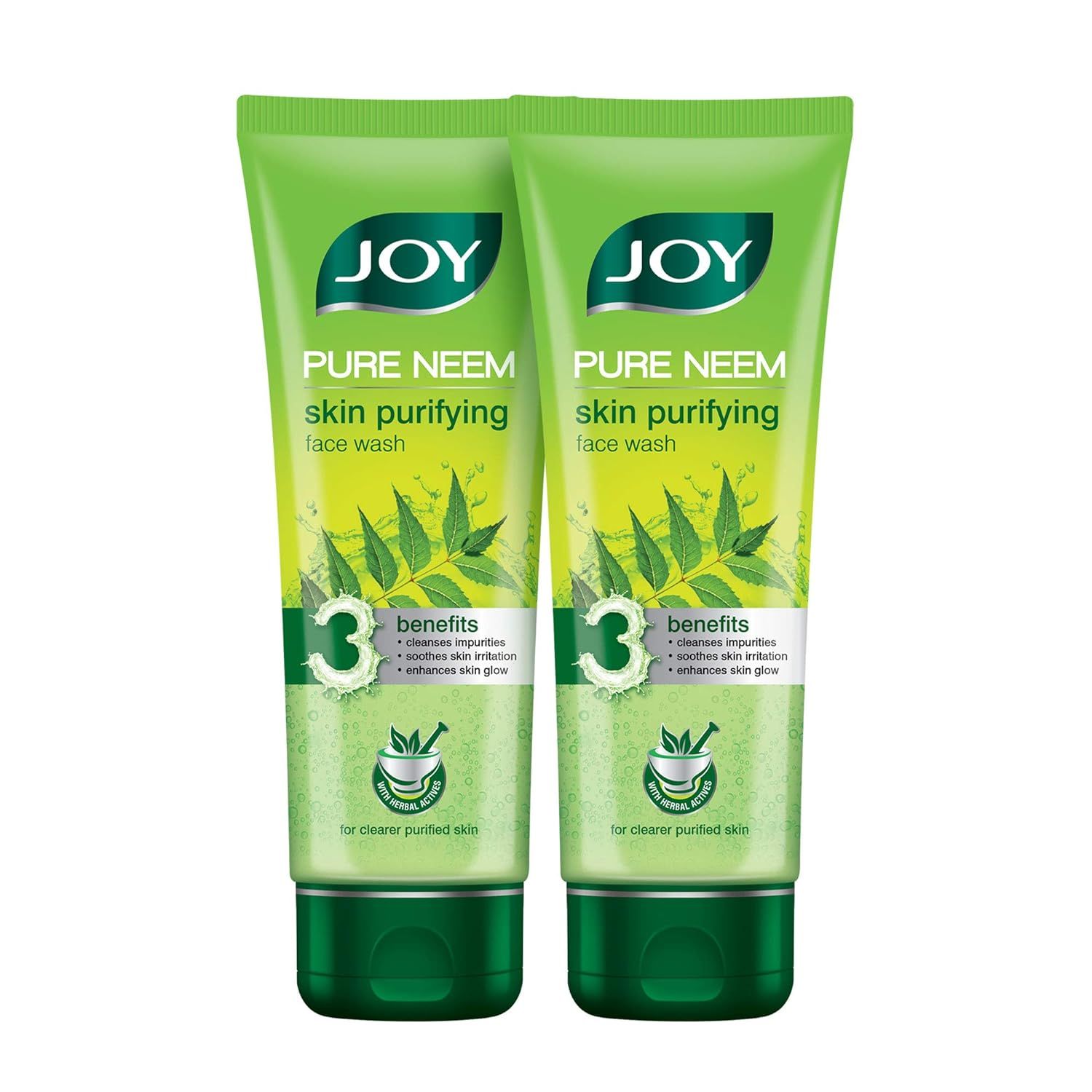 Joy Skin Purifying Pure Neem Face Wash (Combo Pack 2X100 ml)
