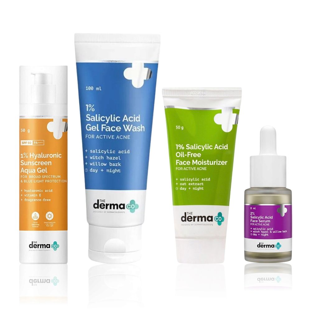 The Derma Co. Acne Defense Kit: Salicylic Acid Daily Face Wash (100 ml ...