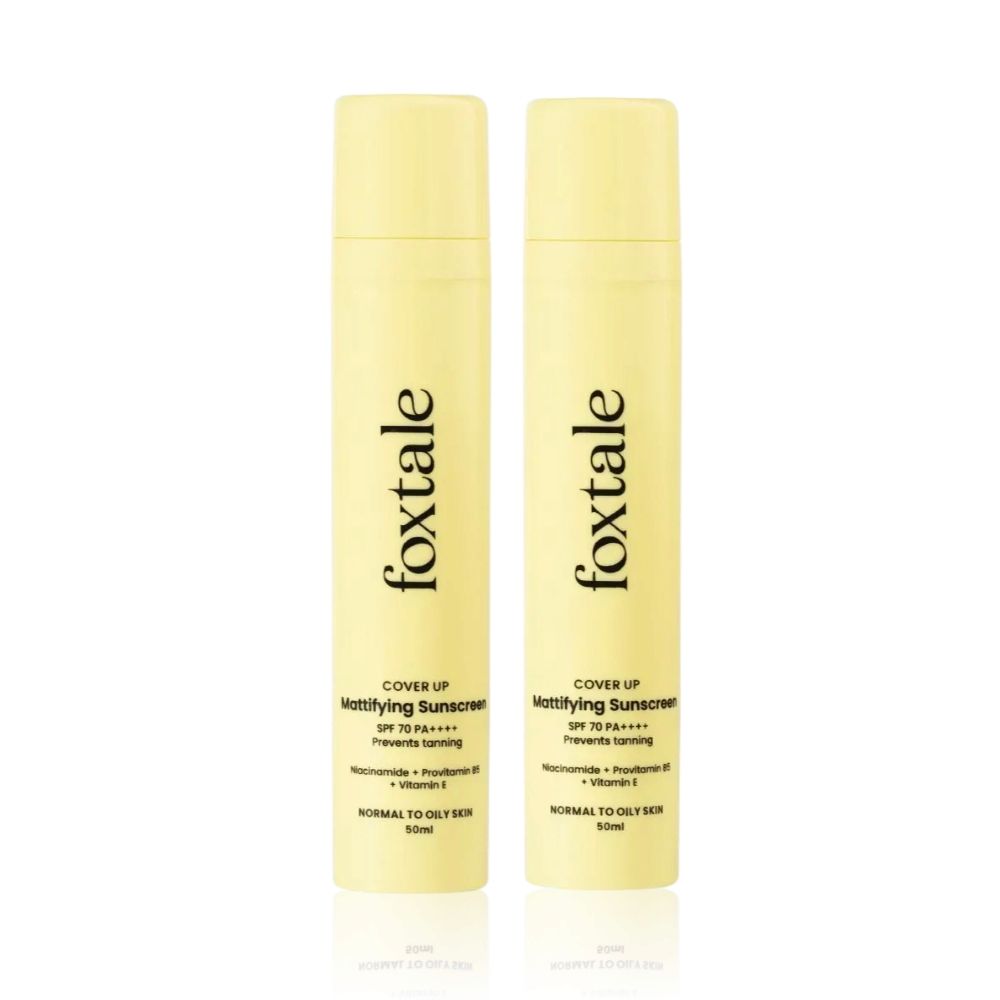 Foxtale - (Pack of 2) Niacinamide Matte Sunscreen SPF 70+ PA++++, No ...