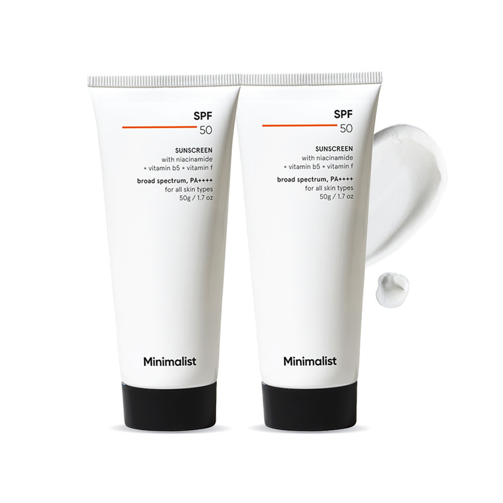 Minimalist SPF 50 Sunscreen with niacinamide + vitamin b5 + vitamin f ...