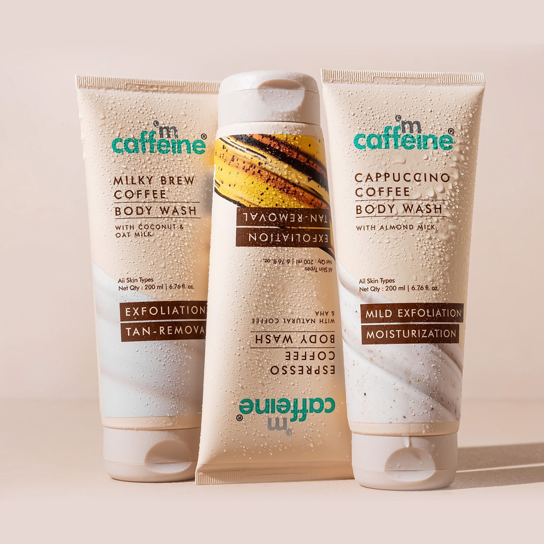 mCaffeine Body Wash Tube -Trio ( Pack of 3 )