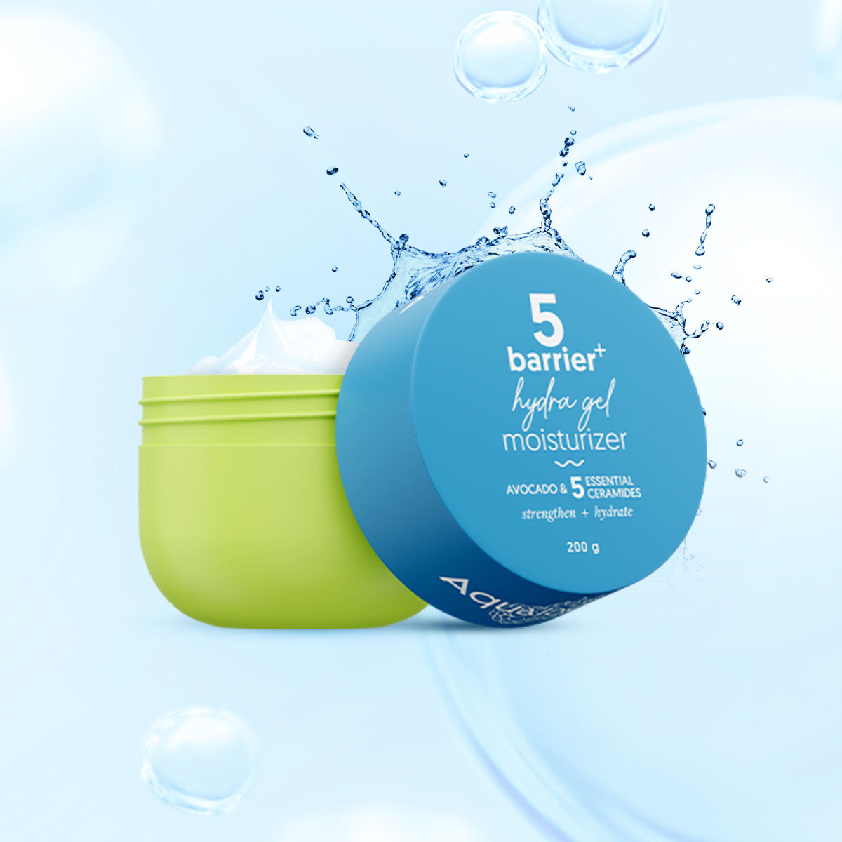 Aqualogica Barrier+ Hydra Gel Moisturizer with 5 Ceramides & Avocado ...