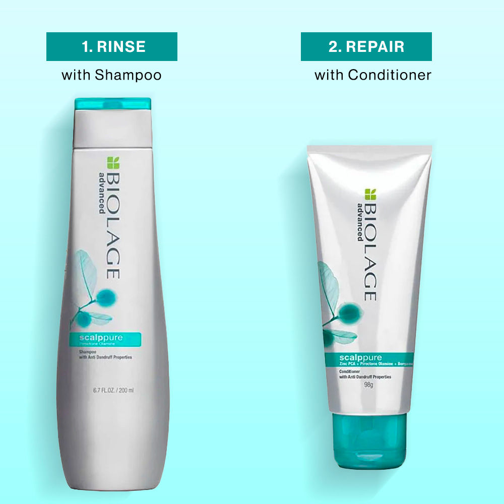 Biolage Advanced Scalppure Anti-Dandruff Shampoo + Combo of Scalppure ...