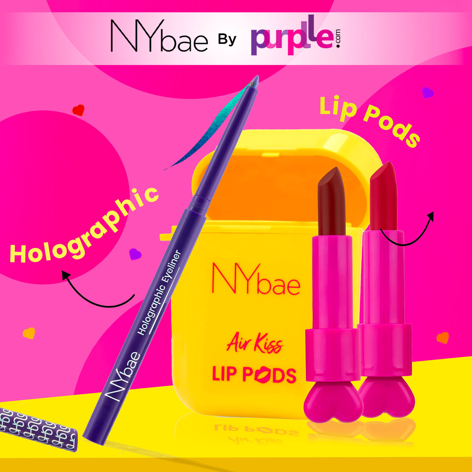 NY Bae Holo Eyes & Lips Duo | Aquamarine - Holographic Eyeliner ...