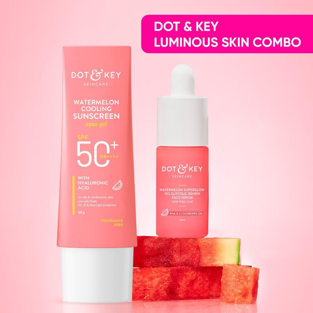 Dot & Key Watermelon Skin Care Combo - Sunscreen & Face Serum - 70g