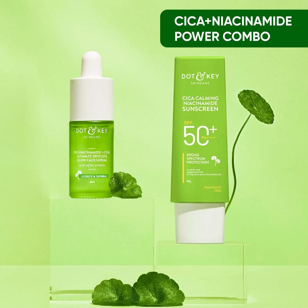 Dot & Key CICA Skin Care Combo - Sunscreen & Face Serum - 70g
