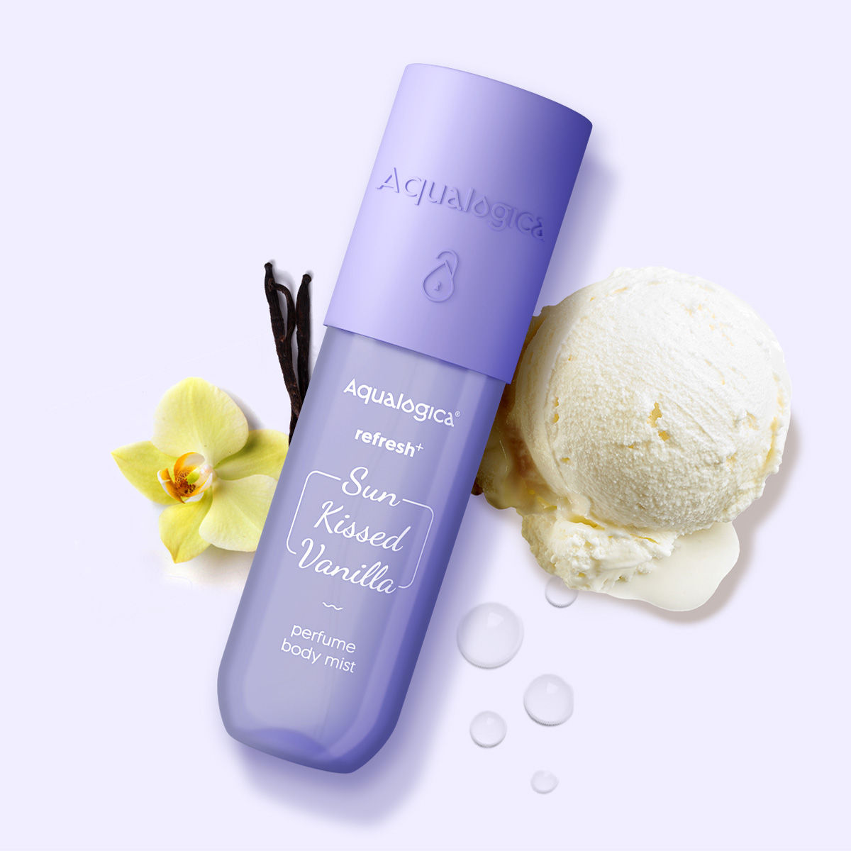 Aqualogica Refresh+ Sun Kissed Vanilla Perfume Body Mist Warm Vanilla Fragrance | Long- Lasting ...