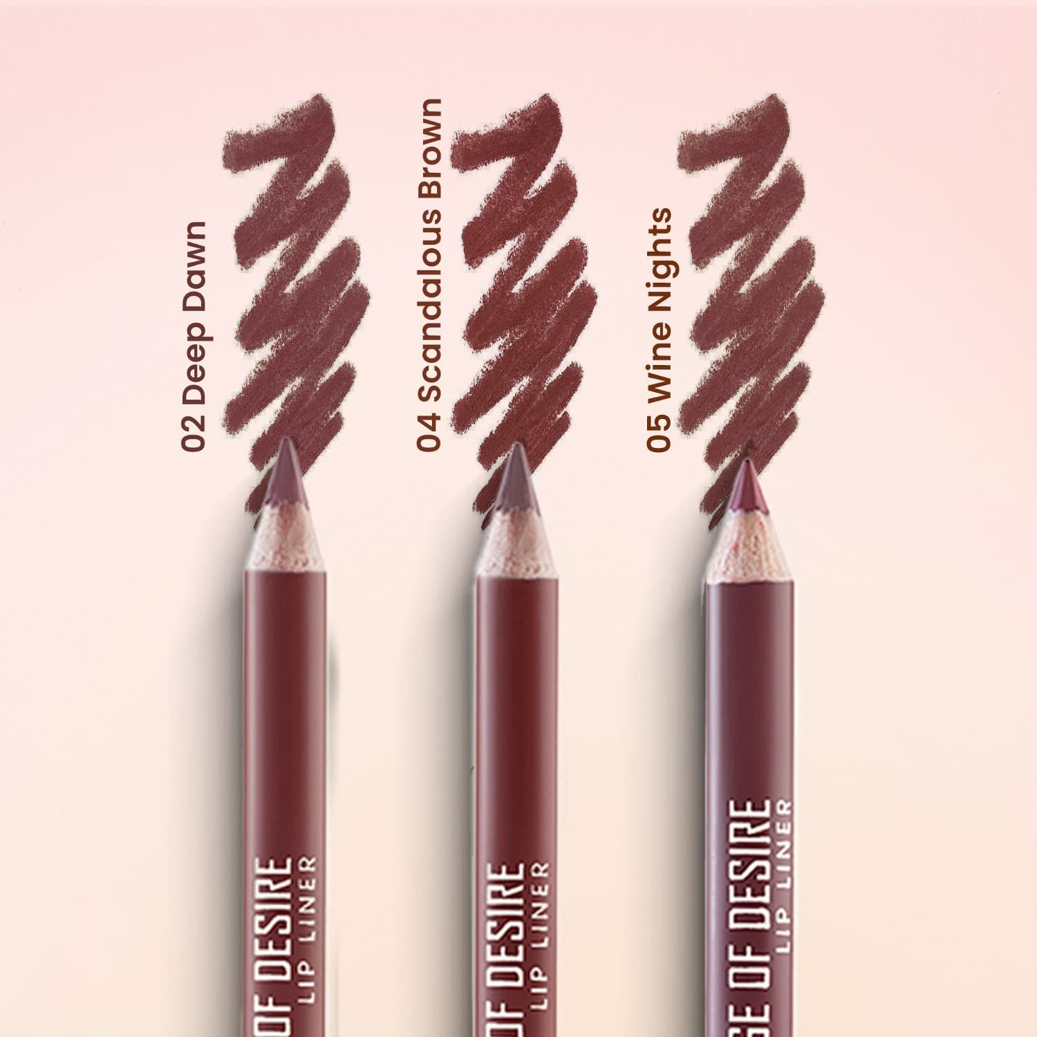 MARS Edge of Desire Lip Liners - Set of 3 - A