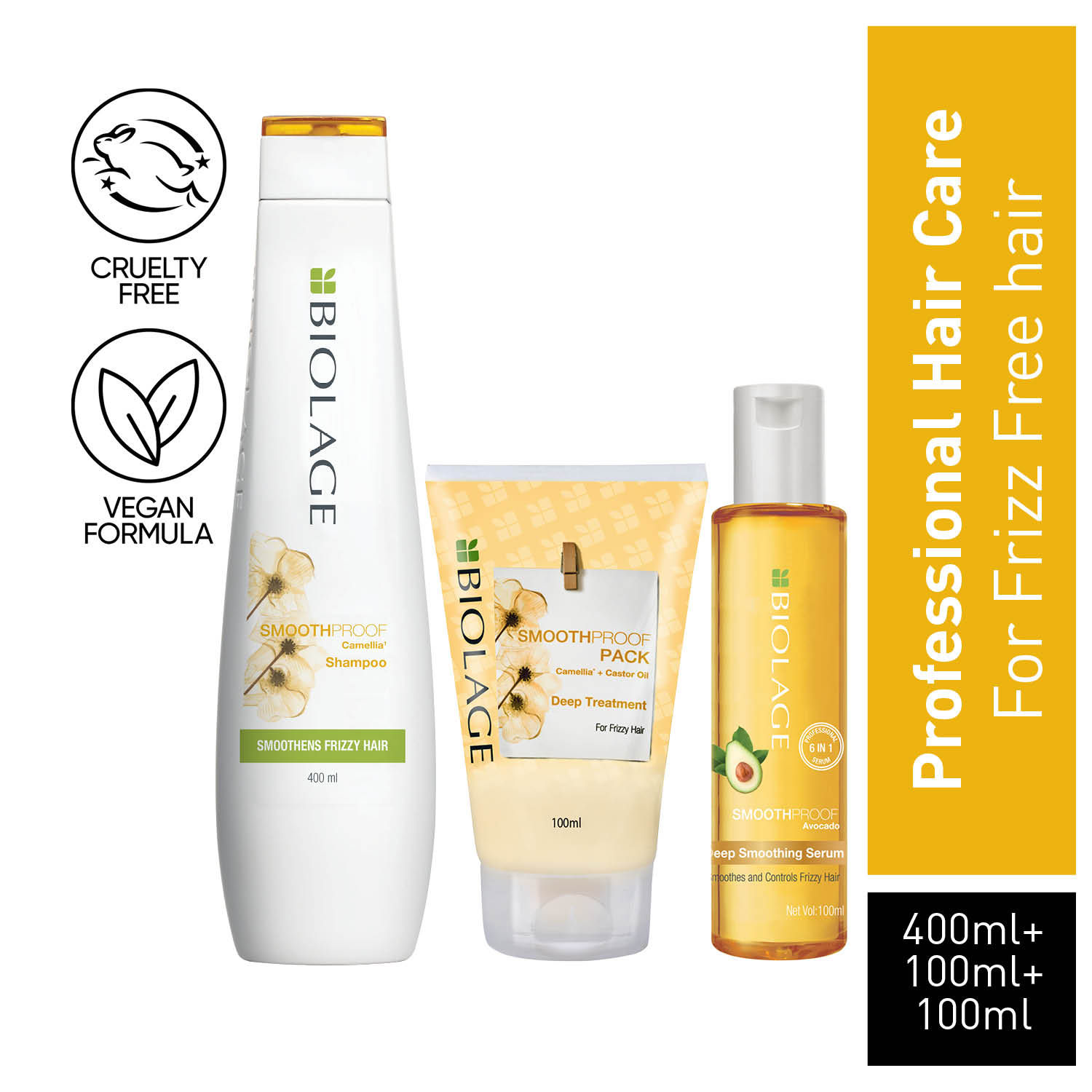 Matrix Biolage Smoothproof Shampoo + Smoothproof Deep Treatment Pack ...