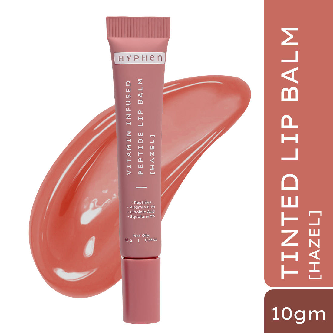 Hyphen Vitamin Infused Peptide Lip Balm Hazel 10gm