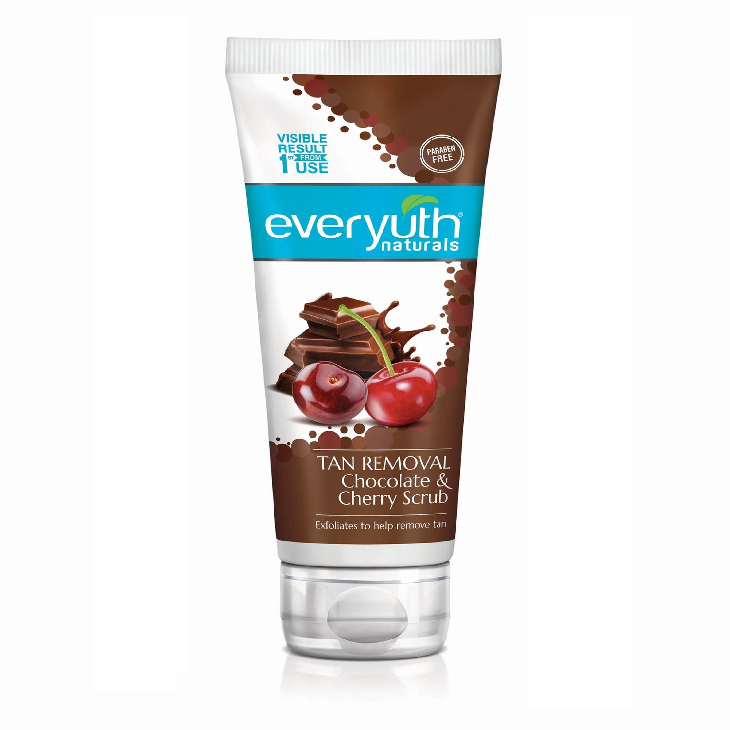 Everyuth Naturals Pure & Light Tan Removal Choco Cherry Scrub, 100g