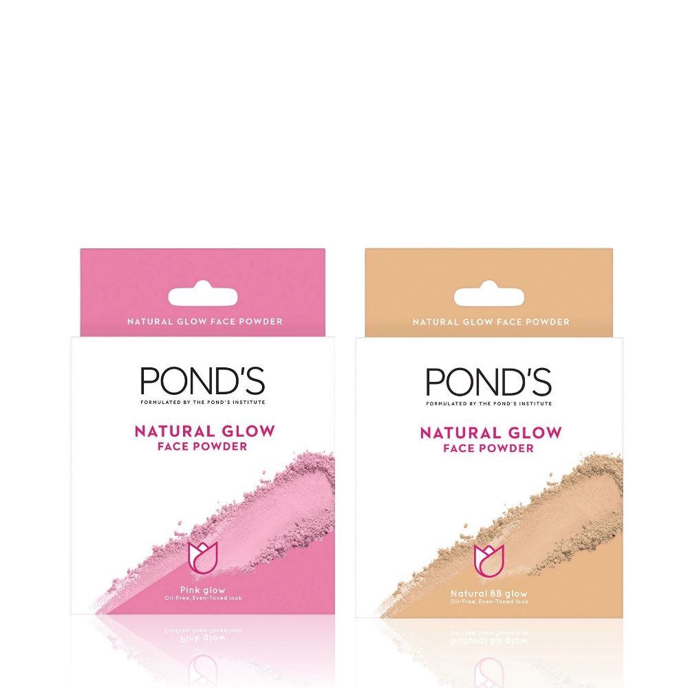 Pond's Natural Glow Face Powder ,Pink Glow - 30G + BB Glow - 30G